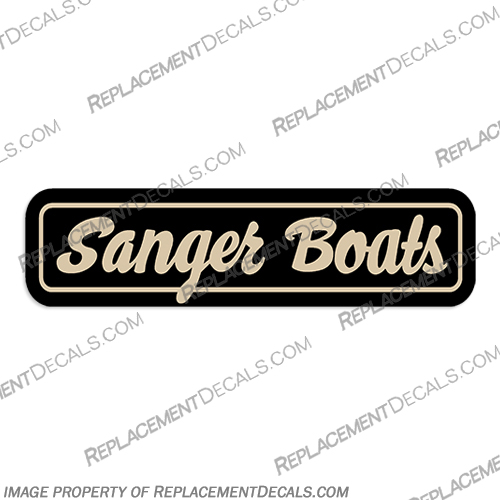Sanger Boat Decal (Style 3) - Any Color!