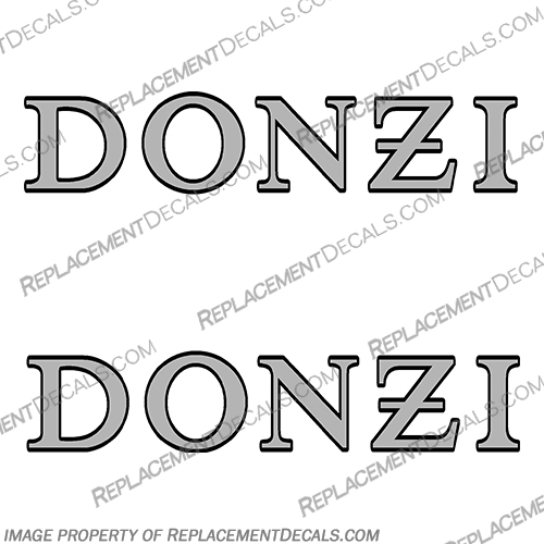 Donzi Boat Logo Decals 2-Color - Set of 2