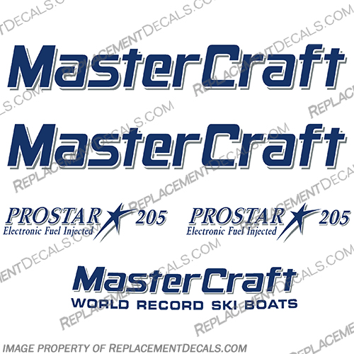 MasterCraft ProStar 205 Boat Decals Style 6