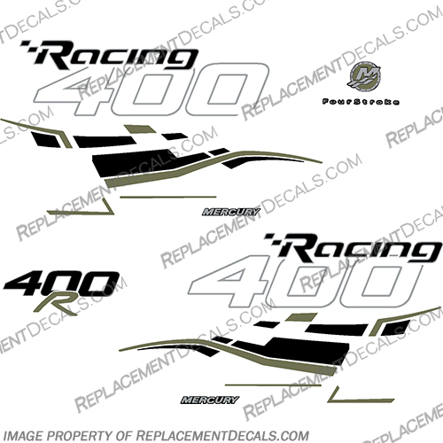 Mercury 400hp Racing Decals Custom - Any Color!