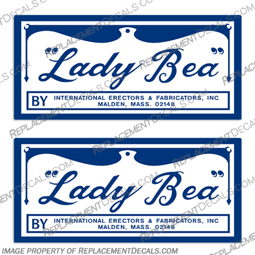 Lady Bea Trailer Decals (Set of 2)